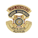 VFW Store - Past Post Commander Pin w/Life Member Bar