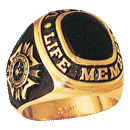 VFW Store - Life Member Ring With Diamond