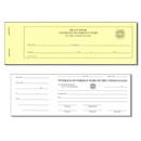 VFW Store - Miscellaneous Receipt Forms, Carbonless