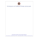 VFW Store - Auxiliary Custom Digital Letterhead