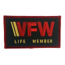 VFW Store - Black VFW Logo Tactical Patch
