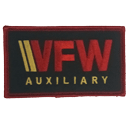 VFW Store - Black VFW Life Member Logo Tactical Patch